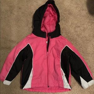 1989 Place | Jackets & Coats | Est 989 Place Girls Pink And Black ...